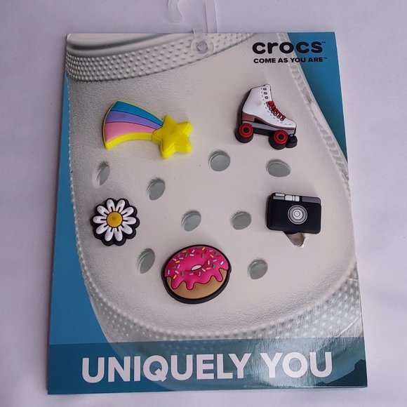 CROCS | Accessories | Jibbitz Crocs Charms Uniquely You Retro 5piece ...